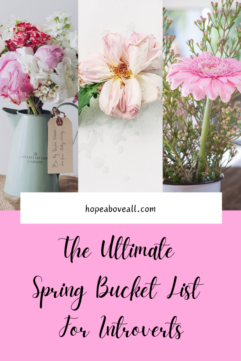 The Ultimate Spring Bucket List For Introverts | Hope Above All